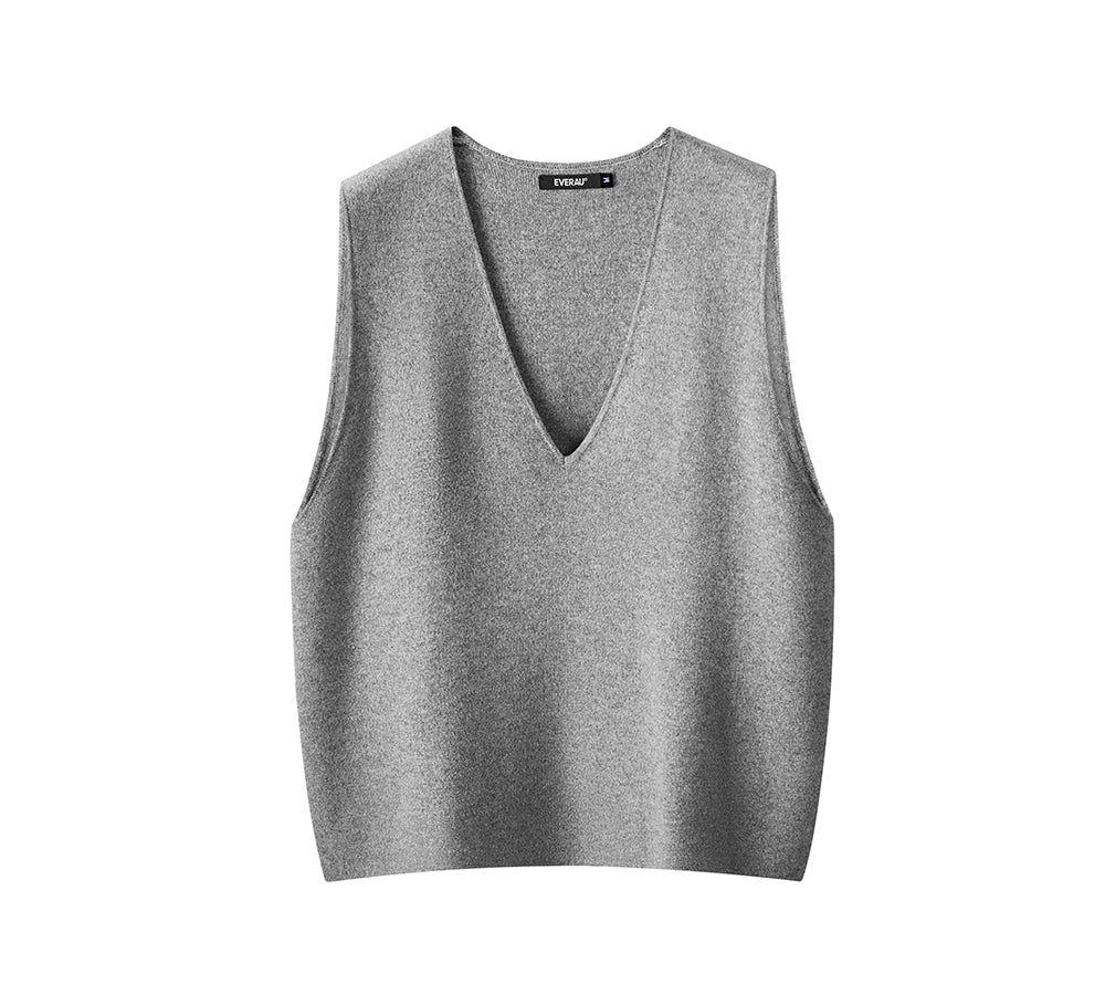 EVERAU® 100% Wool V-Neck Sweater Wooly Vest – UGG EXPRESS NZ