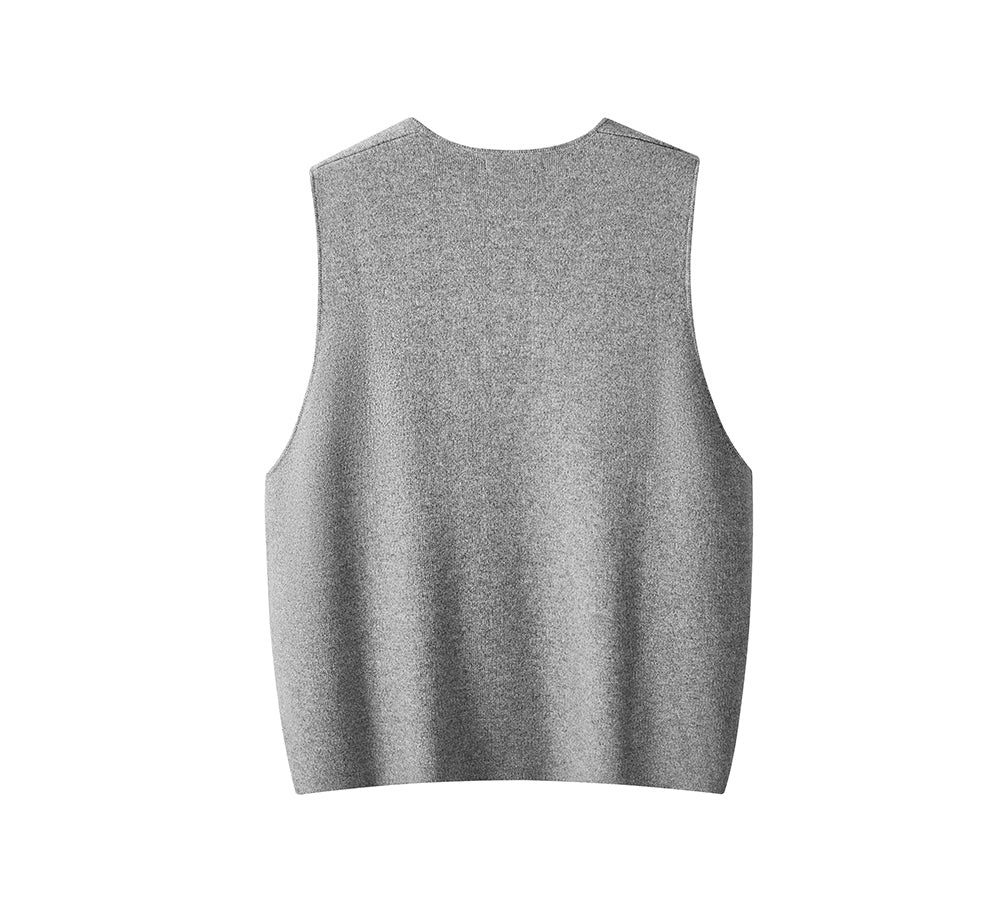 EVERAU® 100% Wool V-Neck Sweater Wooly Vest – UGG EXPRESS NZ