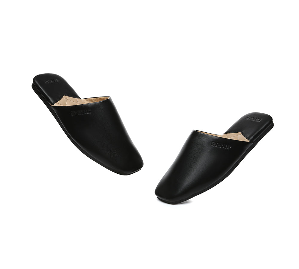 EVERAU® Women Slides Leather Flat Wafaa – UGG EXPRESS NZ